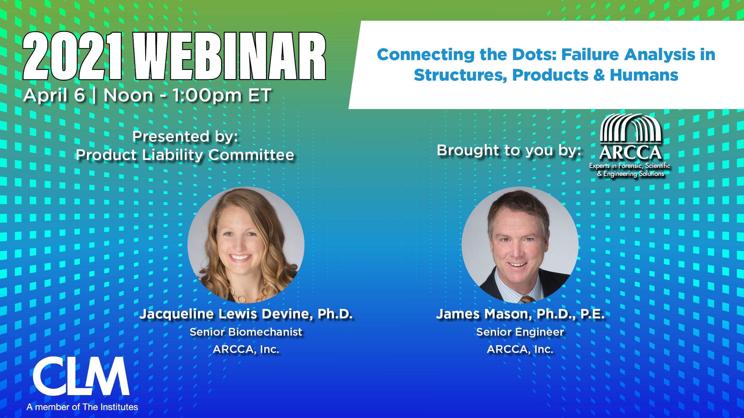 Join us on April 6th for a Virtual Event! Connecting the Dots: Failure ...